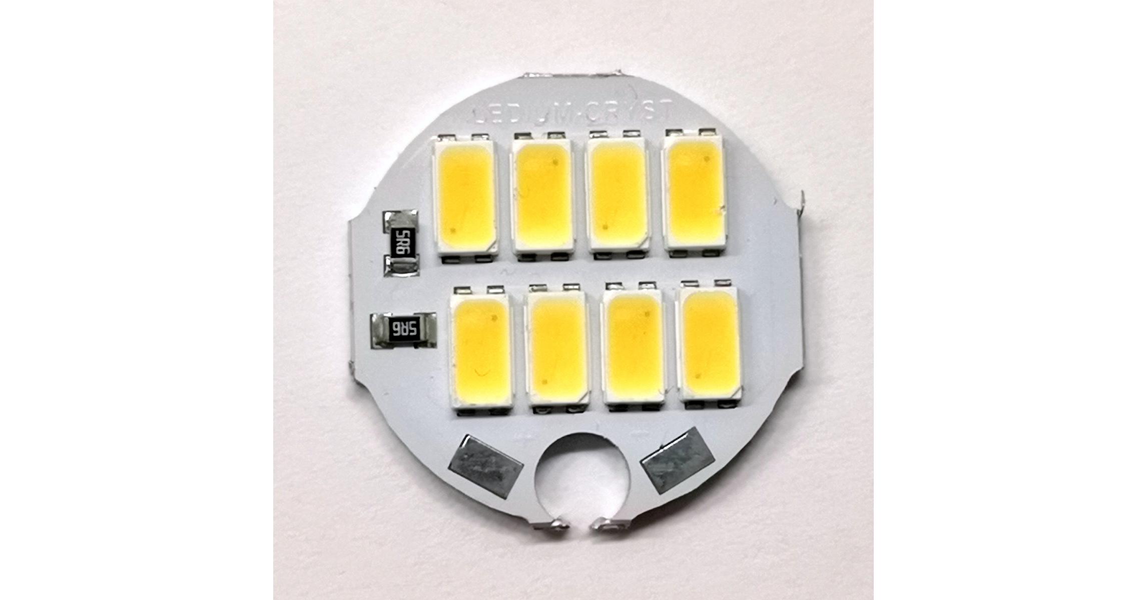 LED modul 12V 3W 5000K - átmérő: 21mm, MCPCB alunyákon - LEDáruház.hu